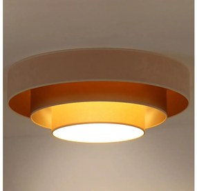 Duolla - LED Stropní svítidlo LUNETA LED/26W/230V pr. 60 cm 4000K krémová/zlatá