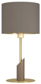 Eglo 390337 - Stolní lampa SANTANDRIA 1xE27/40W/230V hnědá/zlatá