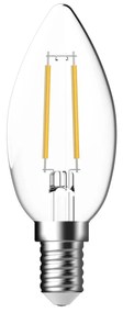 Čirá LED svíčka NORDLUX Filament 2,1 až 5,9 W, 4000 K - 4 W, 500 lm