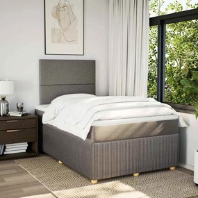 Box spring postel s matrací taupe 120x190 cm textil 3294292