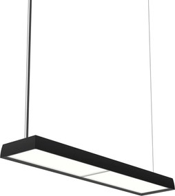 Závěsná lampa Slim Box Suspended LED 3000K s opálovým difuzorem ovládání osvětlení Dali černá
