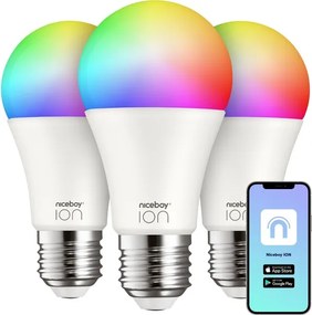Niceboy ION SmartBulb RGB E27 12W triple pack