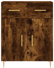 Skříň highboard kouřový dub 69,5 x 34 x 180 cm kompozitní dřevo,  3198142