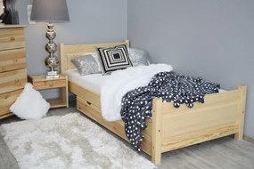 Maxi-drew Borovicová postel LENA 100 x 200 cm - bezbarvý