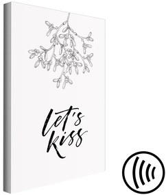 Pojďme se políbit (1-dílný) svislý - anglický text na bílém pozadí