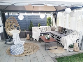 Majowo.cz Závěsné ratanové křeslo IBIZA elegantní dekor