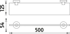 Nimco Unix - police, sklo ExtraClear 50cm (UN 13091B-50-26)