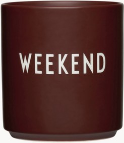 Hrnek's nápisem Favourite Weekend