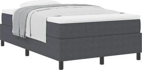 Postel s boxspringem Tmavě šedá a bílá 120 x 190 cm 3337453