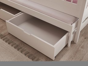 ADRK Furniture Postel Domek Artes II s matrací CH-ART-II-W-200-M