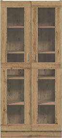Skříň dub artisan 82,5 x 30,5 x 185 cm kompozitní dřevo 3318721