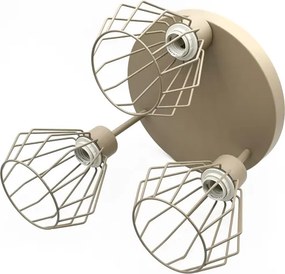 Přisazený lustr AUDREY 3xE27/60W/230V béžová