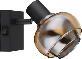 Globo 54309-1B - Nástěnné bodové svítidlo TOKKI 1xE14/40W/230V černá