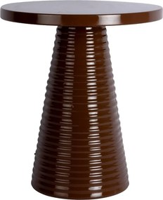 Kovový kulatý odkládací stolek ø 40 cm Catania Ribbed – Leitmotiv