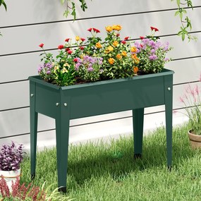 Costway Vyvýšený záhon kovový Vyvýšený zahradní záhon do 20 kg Květináč
