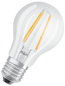Průhledná LED žárovka E27 7 W CLASSIC A, laditelná bílá