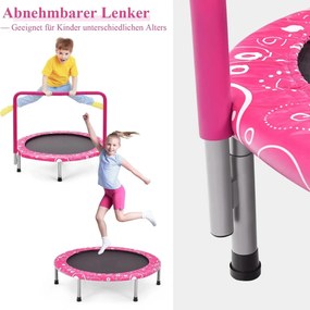 Costway Φ92 cm dětská trampolína mini trampolína s rukojetí skládací trampolína