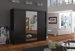 ADRK Furniture Posuvná skříň s zrcadlem DENIS 250 SW-DEN-B-250+A428