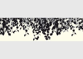 Samolepící bordura na zeď Béžové Stíny Listí | 5 m x 13.8 cm | DWB8275
