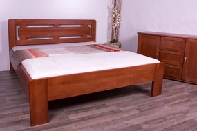 Zvýšená buková postel Naomi Supra - zaoblená   ,  180x200 cm