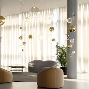 Lodes 17115 0027 Random Solo 28, závěs z čirého foukaného skla, 1x3W LED 2700K, prům.28cm