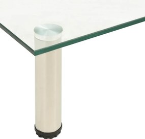 TV stolek průhledný 60 x 35 x 17 cm tvrzené sklo 322763