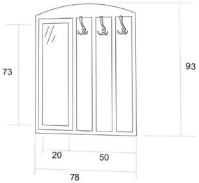 BRADOP Věšáková stěna D13