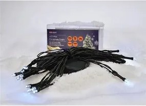 Solight 1V50-W LED vánoční řetěz / 3m / 20xLED / 3x AA / bílé světlo /