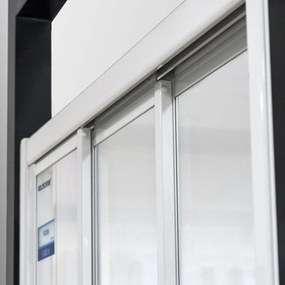 Roth LEGA LINE PD3N 1900 Posuvné sprchové dveře pro instalaci do niky 90 cm Profil: Bílá, Sklo: Rugiada
