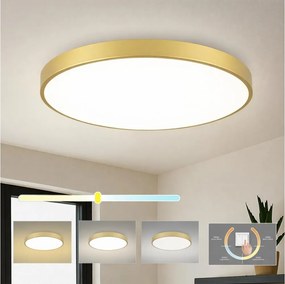 Brilagi -LED Stropní svítidlo POOL LED/100W/230V 3000/4000/6000K pr. 80 cm zlatá