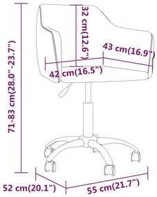 Otočné jídelní židle 2 ks hnědé samet - Default Title