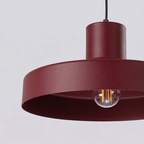 Sollux Lighting Závěsné svítidlo BILO bordó