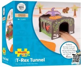 Bigjigs Rail Dinosauří tunel T-Rex / od 3 let