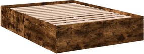 Rám postele kouřový dub 120 x 200 cm kompozitní dřevo 3281025