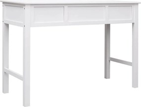 Psací stůl bílý 110 x 45 x 76 cm dřevo 284157