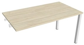 Stůl pracovní řetězící rovný 140 cm - Hobis Uni US 1400 R Dekor stolové desky: akát, Barva nohou: bílá
