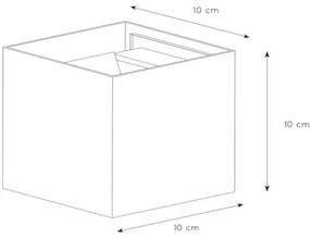 Lucide 69200/06/30 - LED Venkovní nástěnné svítidlo AXI 2xLED/7W/230V IP54 černá