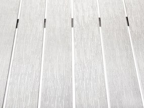 Hliníkový zahradní stůl 180 x 90 cm bíly VERNIO Beliani