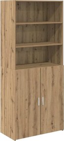 Vysoký bufet Artisanový dub 80 x 42,5 x 185 cm Kompozitní dřevo 3402633