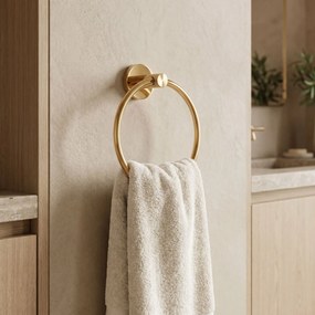 Rea Rea, Koupelnový věšák Ring 6610 Modern Gold, REA-66001