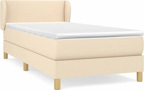 Box spring postel s matrací krémová 80 x 200 cm textil 3126602