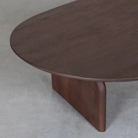 LABEL51 Konferenční stolek COOPER tmavě hnědý 135 cm