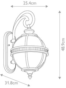 Kichler KL-HALLERON-2S-BU - Venkovní svítidlo HALLERON 2xE14/40W/230V IP44