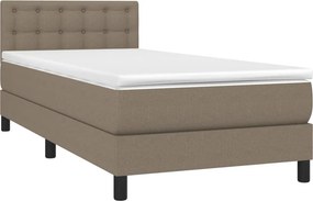 Box spring postel s matrací taupe 100 x 200 cm textil 3140357