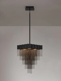 Matně černé ocelové LED stmívatelné závěsné svítidlo Revια – Nova Luce