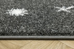 Dětský koberec Lima 9572A tmavě šedý/krém Noční nebe