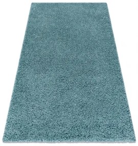 Dywany Luszczow Kusový koberec SOFFI shaggy 5 cm modrý Rozměr koberce: 60 x 300 cm