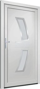 vidaXL Vchodové dveře 88 x 200 cm PVC [3187921] Barva: Bílá