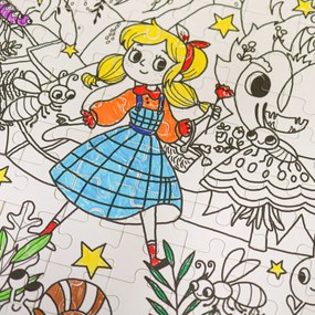 Tookyland Vybarvovací puzzle Utajená zahrada 100 ks