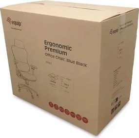 Equip Ergonomická kancelářská židle černá, čalouněný sedák / Kancelářs
